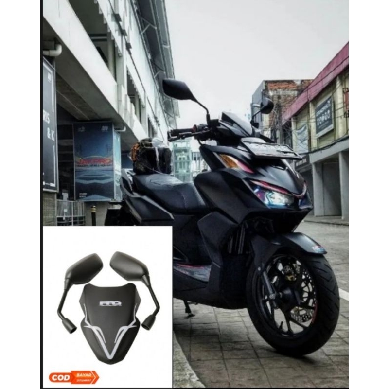 Jual paket variasi kaca spion pcx plus visor honda all new vario 160 ...