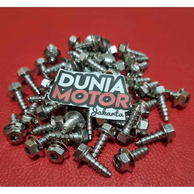 Jual Baut body yamaha stainless 2 kunci baut bodi yamaha skrup body ...