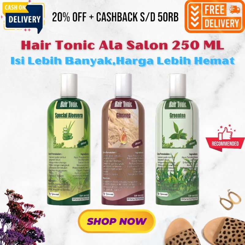 Jual HAIR TONIC SALON 250 ML PREMIUM ( BPOM) - HAIR TONIC RAMBUT RONTOK ...