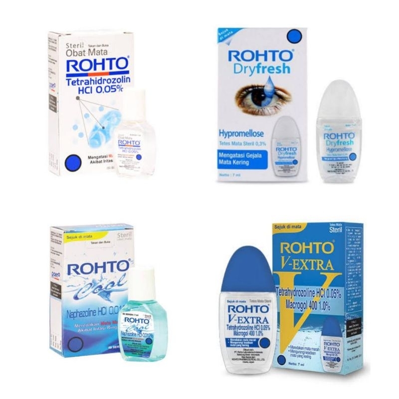 Jual rohto tetes mata eye drop dry fresh cool v extra kering / botol ...