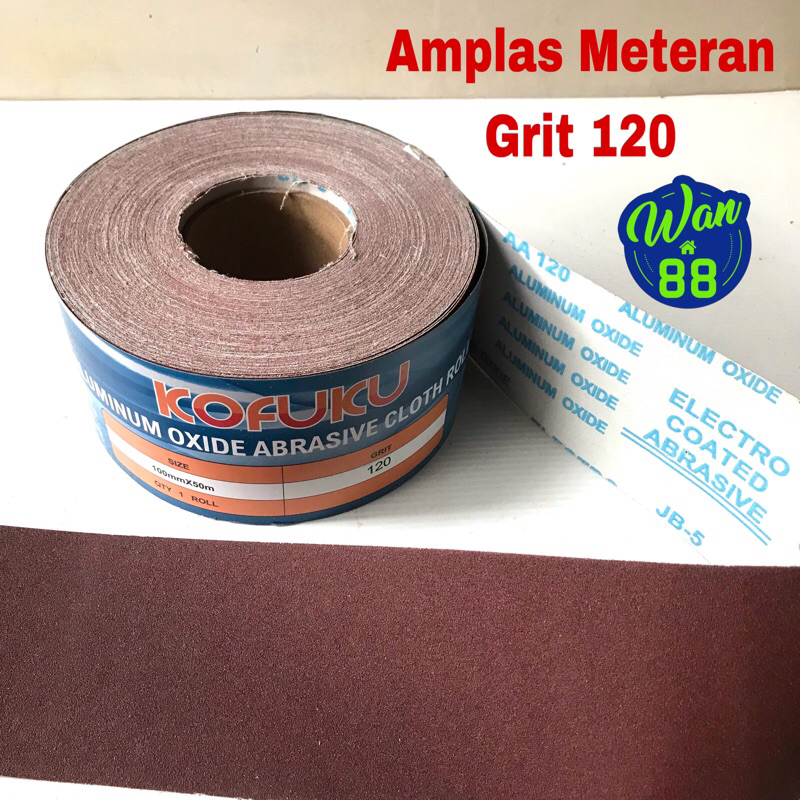 Jual Amplas Rol Meteran Grit 80, 100, 120, 150,180, 220, 240, 320, 400 ...