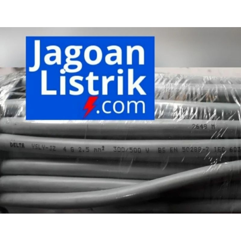 Jual Kabel YSLY - JZ 4x2.5 mm Delta Kabel Kontrol tanpa Screen YSLY-JZ 4x2,5mm2 Delta Abu-Abu ...