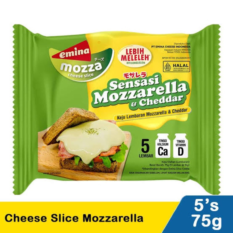 Jual Emina Cheese Mozza Slice Isi 5 Lembar | Shopee Indonesia