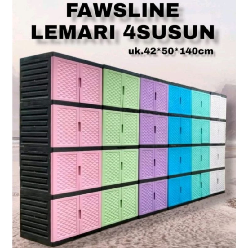 Jual LEMARI SUSUN MINI 4 DAN 3 / SNAP NAIBA NANDOS / LEMARI PLASTIK ...