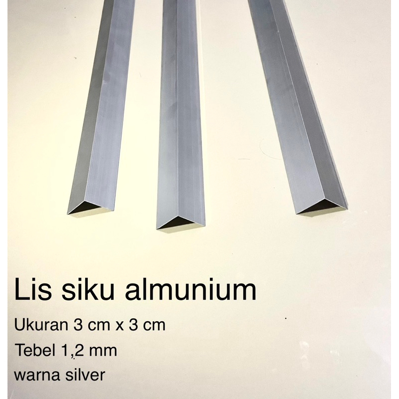 Jual List siku almunium 3 cm x 3 cm | Shopee Indonesia