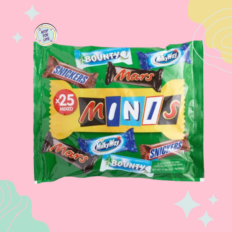 Jual Coklat MARS Best of Mixed Minis 500gr isi 25pcs asal Eropa ...