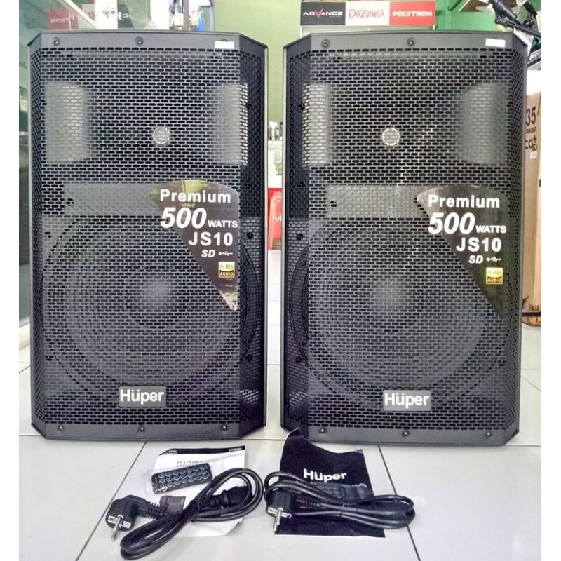Jual Speaker Aktif Huper JS-10 15"inci Original JS10 500 Watt | Shopee ...