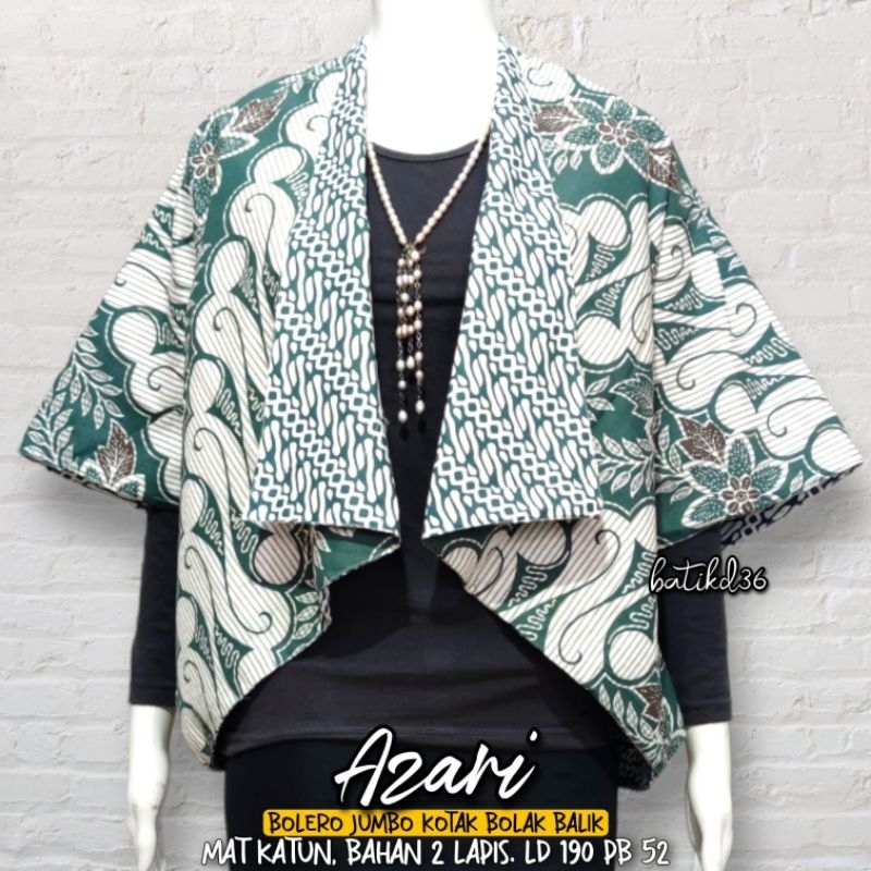 Jual blazer batik wanita jumbo murah tebal motif Bolak balik parang ...