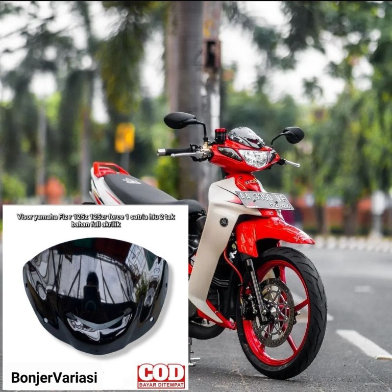Jual Visor yamaha 125 z 125 zr bahan akrilik pnp yamaha fiz r universal ...