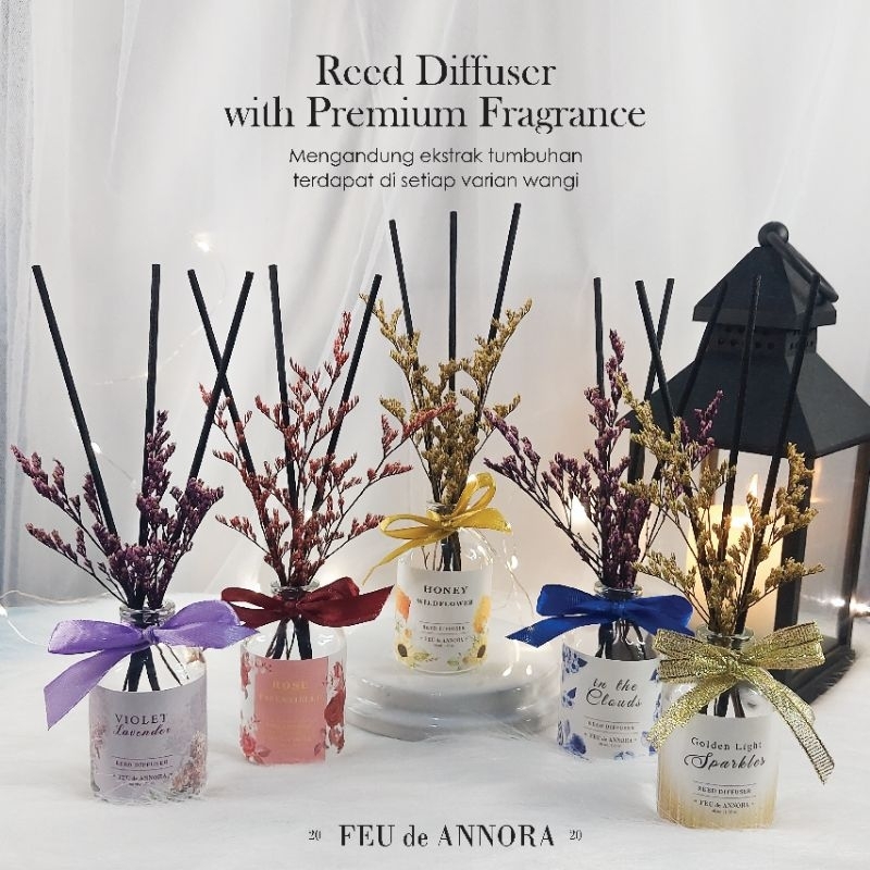Jual FeudeAnnora Reed Diffuser / Pengharum ruangan aromaterapi 50ml ...