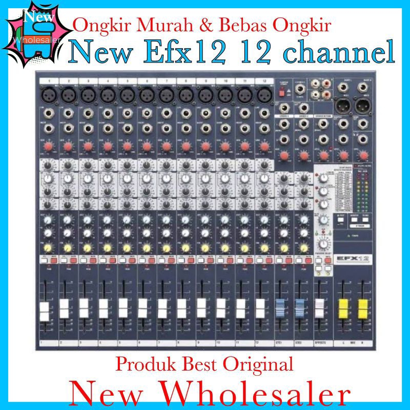 Jual Mixer Audio Efx12 soundcraft Mixing EFX 12 channel New produk ...