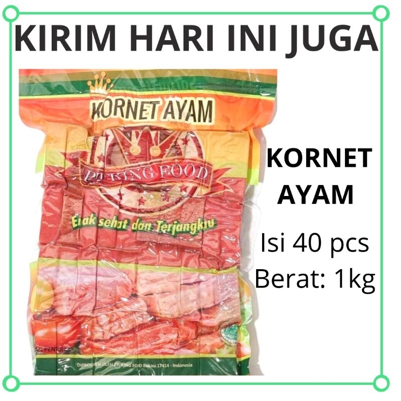 Jual Kornet Ayam 1 kg isi 40 King Food makanan beku murah enak frozen ...