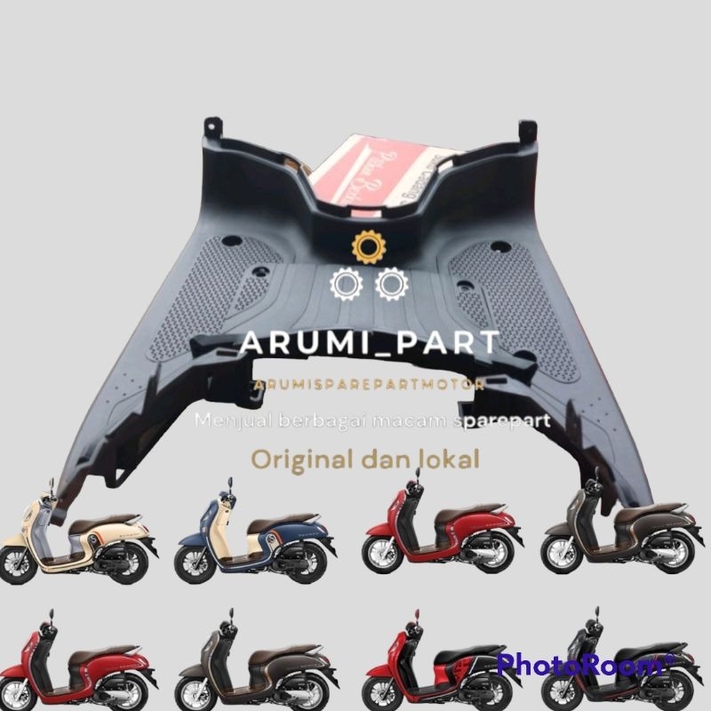 Jual Step floor pijakan kaki bordes honda scoopy new k2f pristage 2021-2022-2023 hitam | Shopee ...