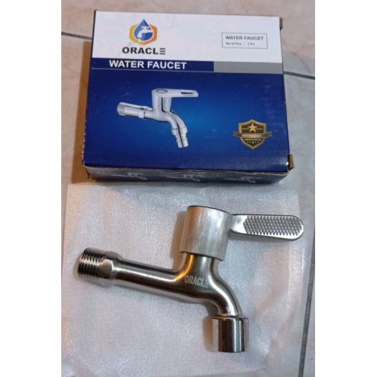 Jual Kran Tembok Oracle 1/2" | Kran tembok Stainless Oracle | Keran air ...