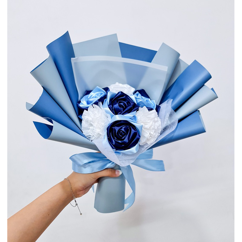 Jual POPPY BOUQUET - SMALL BOUQUET SATIN PAPER - FLOWER - BUKET BUNGA ...