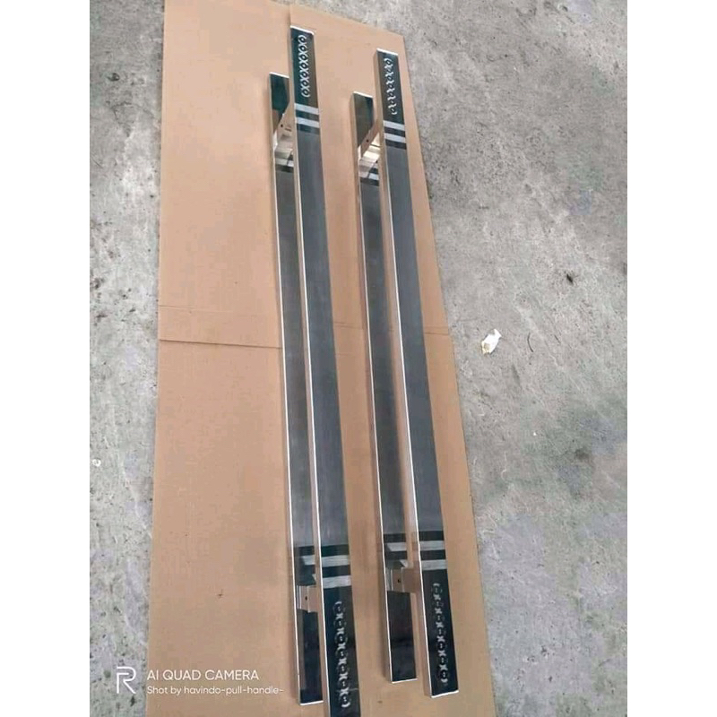 Jual handel pintu rumah gagang pintu baut tembus panjang 80cm 100cm tarikan pintu kaca gagang ...
