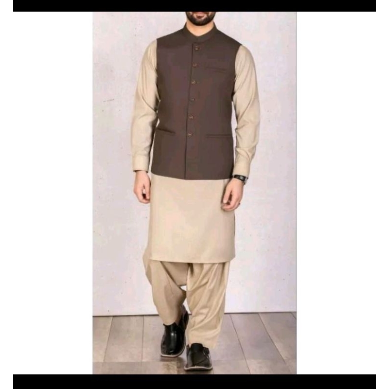 Jual Rompi Pakistan - Vest Muslim Bahan Jas | Shopee Indonesia