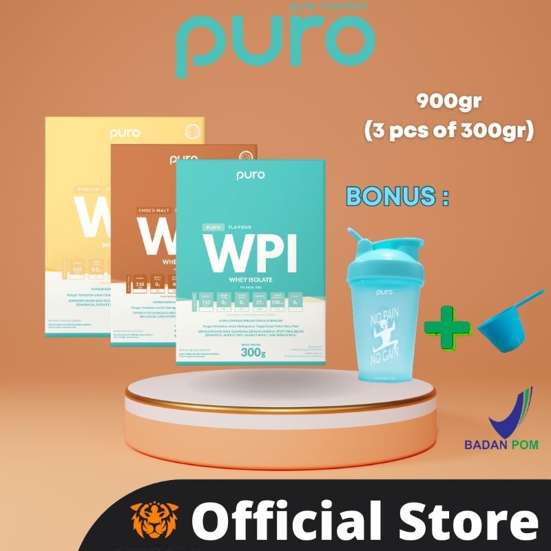 Jual PURO Wpi Isopro Whey Protein Isolate 900 Gram Susu Protein Isolate 900g | Shopee Indonesia