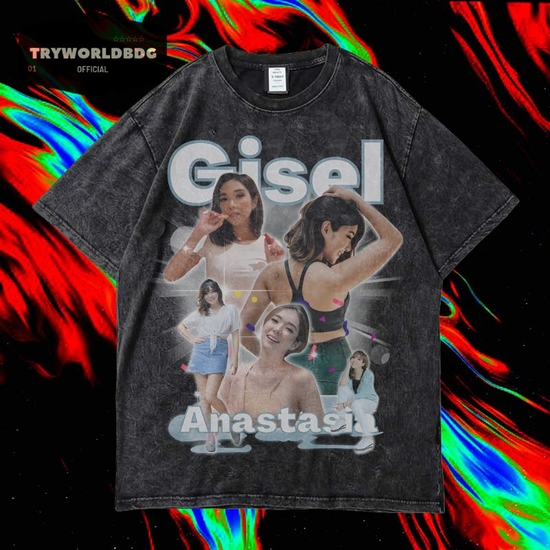 Jual TRYWORLDBDG OFFICIAL "GISEL" KAOS OVERSIZED | KAOS WASHED | STONE ...