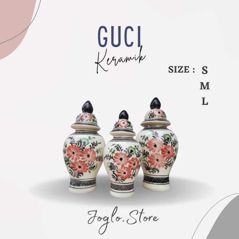 Jual Guci Keramik / Vas / Pot / Dekorasi Rumah / Dekorasi Kantor Harga ...