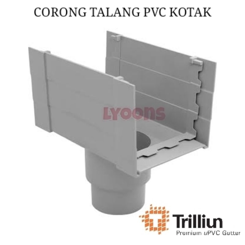 Jual Corong talang air pvc TRILLIUN / corong pembuangan air / gutter ...