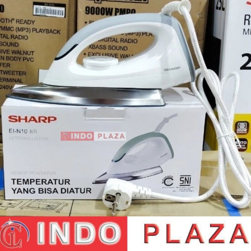 Jual SETRIKA SHARP EI-N10 STAINLESS ANTI LENGKET | Shopee Indonesia