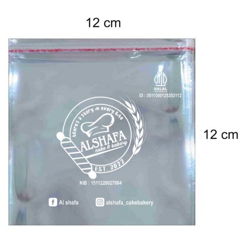 Jual plastik opp lem bungkus roti + sablon | Shopee Indonesia