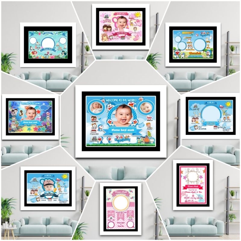 Jual FIGURA BIODATA BAYI 10RS LIST (20x30/25x35) FRAME BINGKAI | Shopee ...