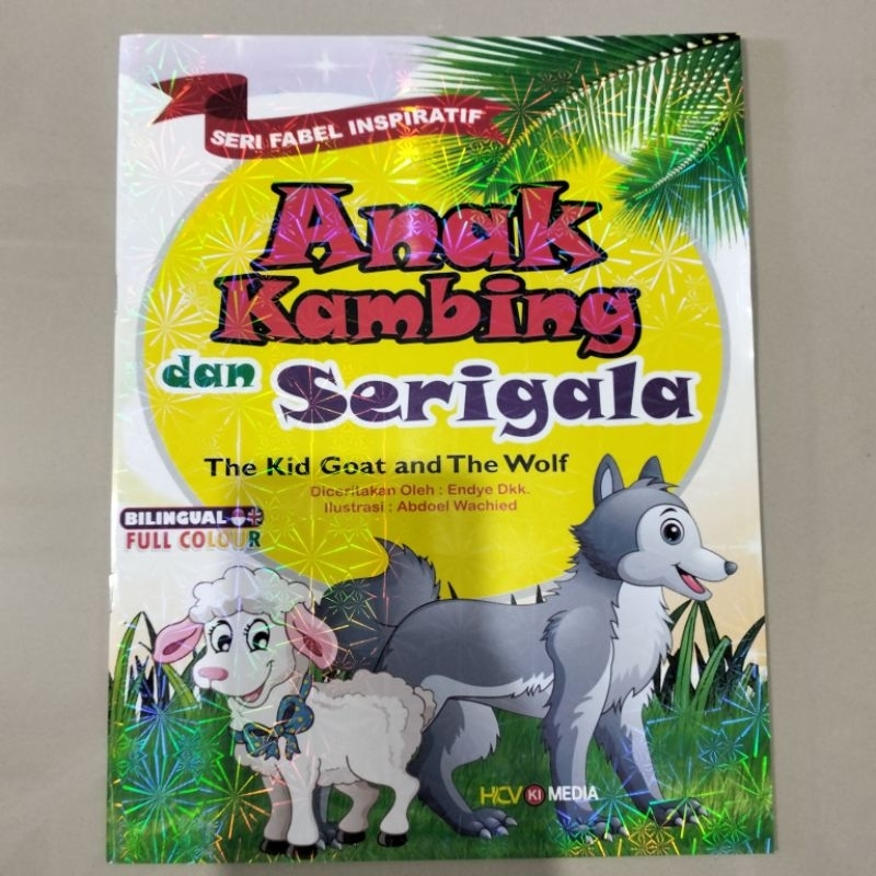 Jual BUKU FABEL CERITA ANAK DONGENG BINATANG BILINGUAL ANAK KAMBING ...