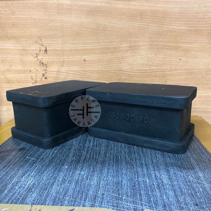 Jual RUBBER ENGINE MOUNTING GENSET BAHAN UKURAN 160X100X80 M16 // KARET ...