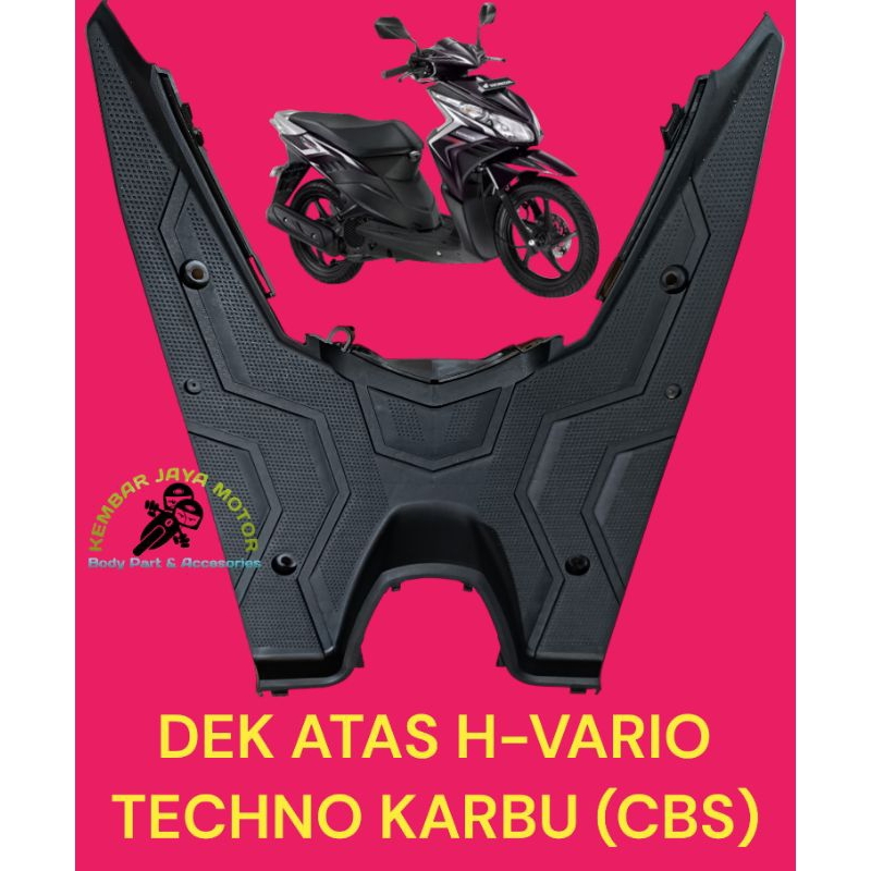 Jual step floor bordes dek pijakan kaki atas vario techno 110 karbu cbs lama | Shopee Indonesia