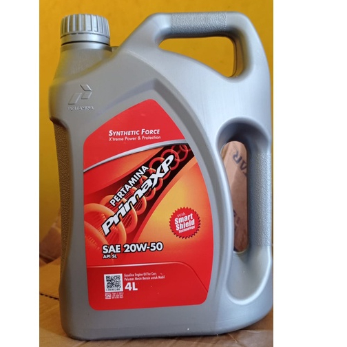 Jual Oli Prima Xp SAE 20W-50 4 Liter Oli Pertamina Prima XP SAE 10W-40 API SM 4 Liter Original ...