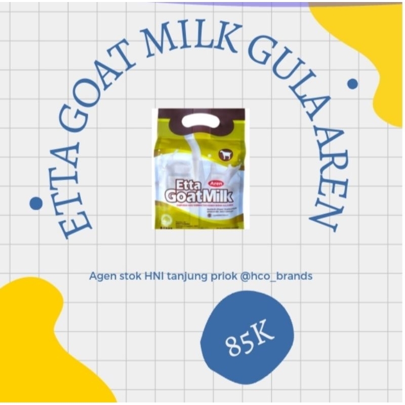 Jual ETTA GOAT MILK GULA AREN | Shopee Indonesia