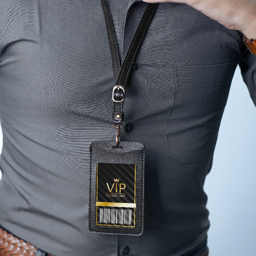 Jual Lanyard Dan Name Tag Id Card Custom Nama Cardholder Gantung Leher ...