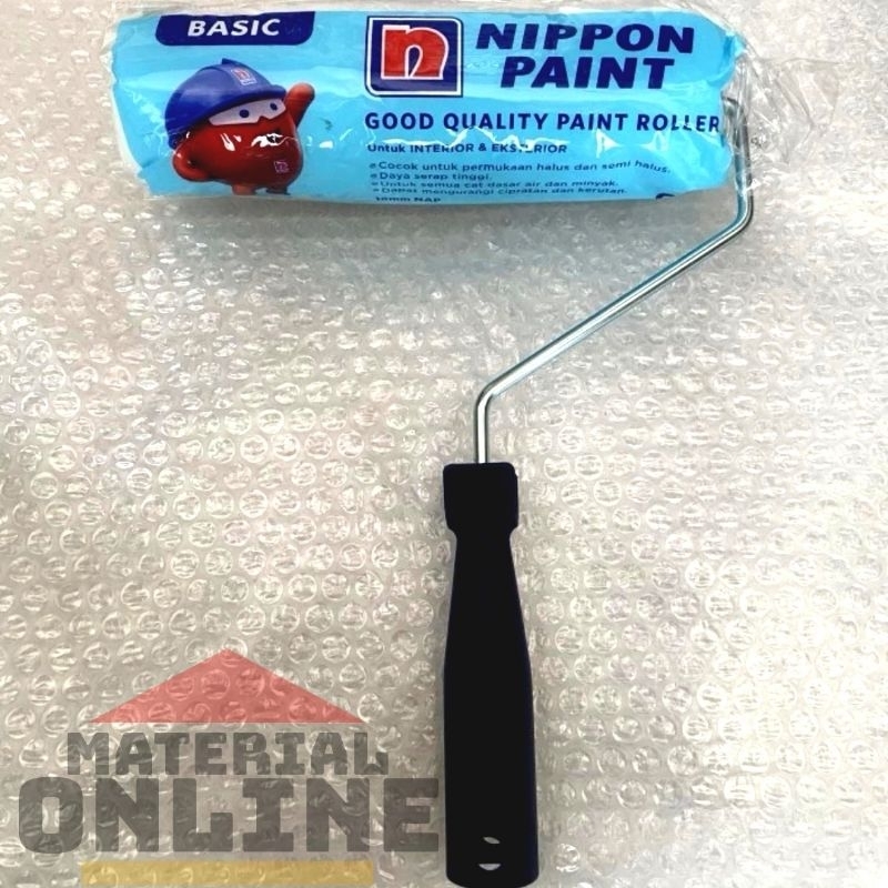 Jual KUAS ROLL ROL CAT TEMBOK / PAINT ROLLER NIPPON PAINT 9 INCH BULU ...