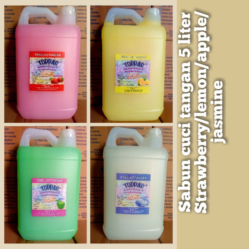 Jual Sabun Cuci Tangan 5 liter Merk Toppas / Hand Soap | Shopee Indonesia