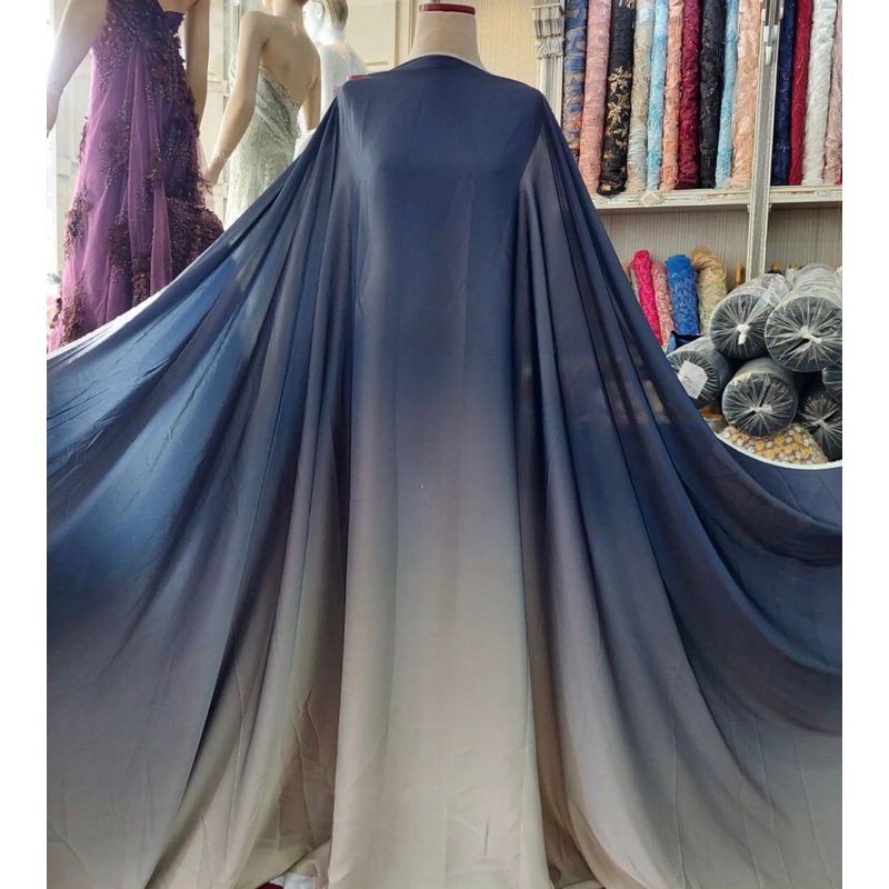 Jual Kain Satin Gradasi Satin Silk gradasi | Sae textile | Shopee Indonesia