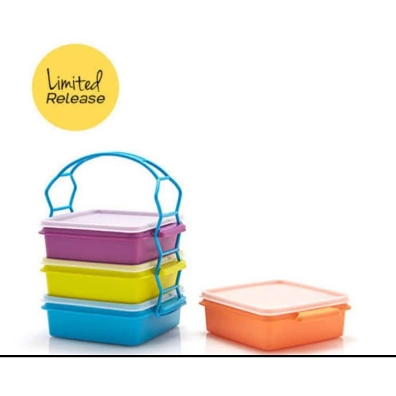 Jual Tupperware Carry all set 4 Susun dengan tali jinjing mudah di bawa ...