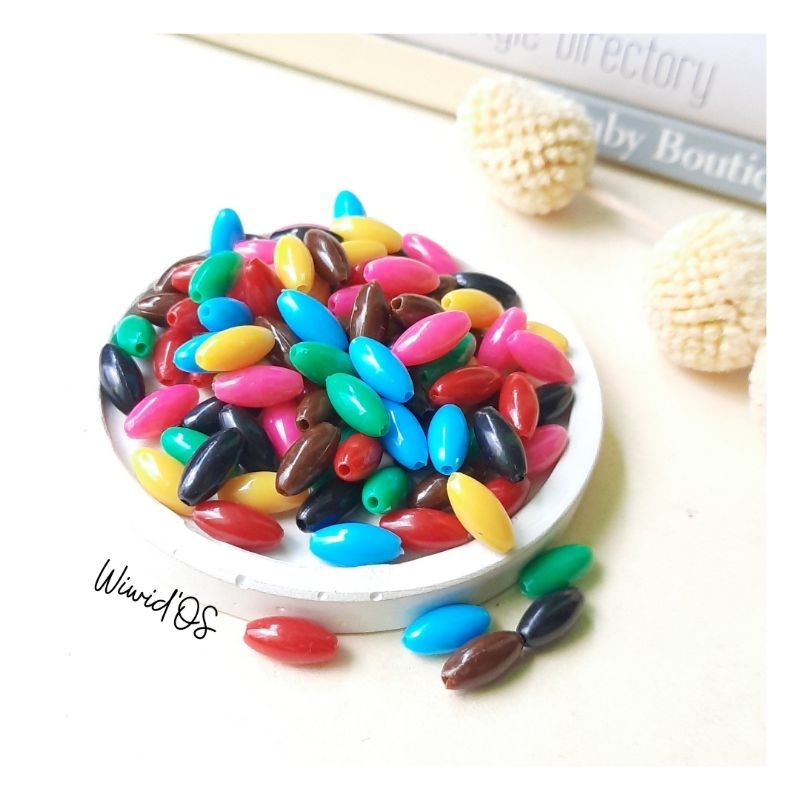 Jual ( 75 biji) MANIK PLASTIK PADI 5 x10 mm | Shopee Indonesia