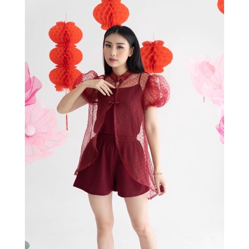 Jual Chinese New Year (CNY) set baju Imlek iwear gracie - VIVIEN SET ...