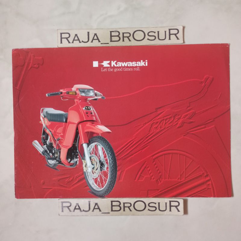 Jual Poster brosur katalog flyer jadul lawas Kawasaki Kaze/Kaze R 1998 | Shopee Indonesia