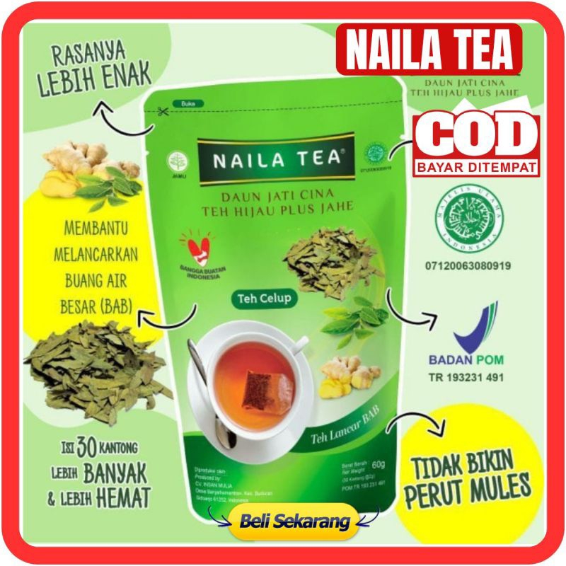 Jual NAILA TEA Minuman Pelangsing Alami Minuman Teh Peluntur Lemak ...