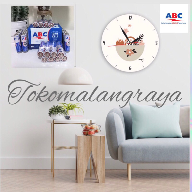 Jual baterai abc aa/batu baterai jam dinding/baterai aa | Shopee Indonesia