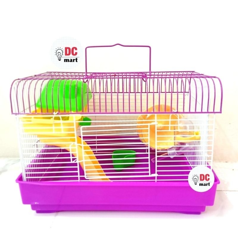 Jual Kandang Hamster TIPE PERSEGI PANJANG/ 232 / Vila Rumah Hewan ...