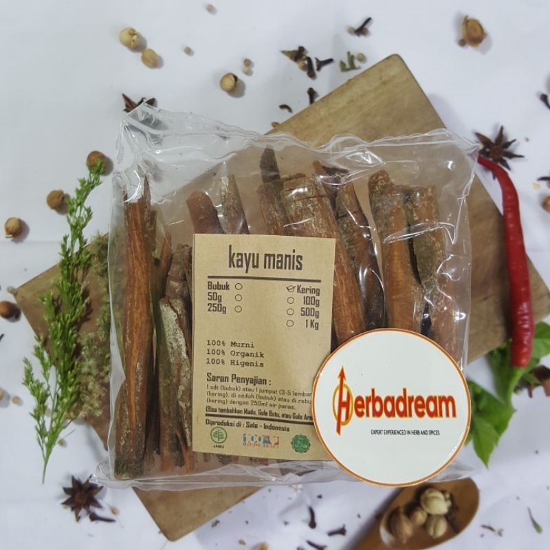 Jual 1 KG KAYU MANIS CINNAMOMUM VERUM BURMANII CINAMON TREE MANIS ...