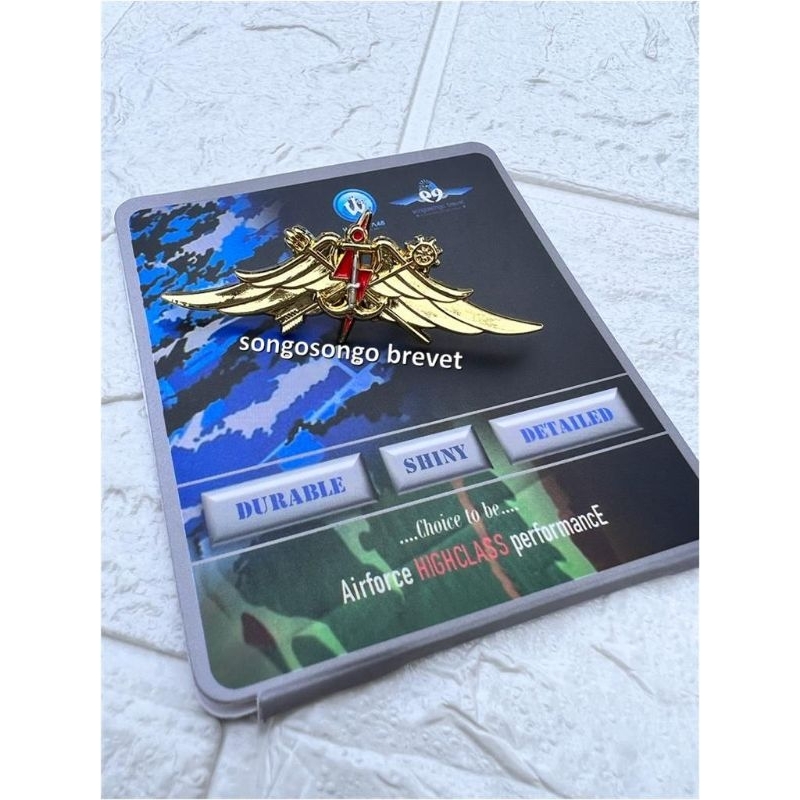 Jual Brevet TNI AU, Wing Albara Denbravo | Shopee Indonesia