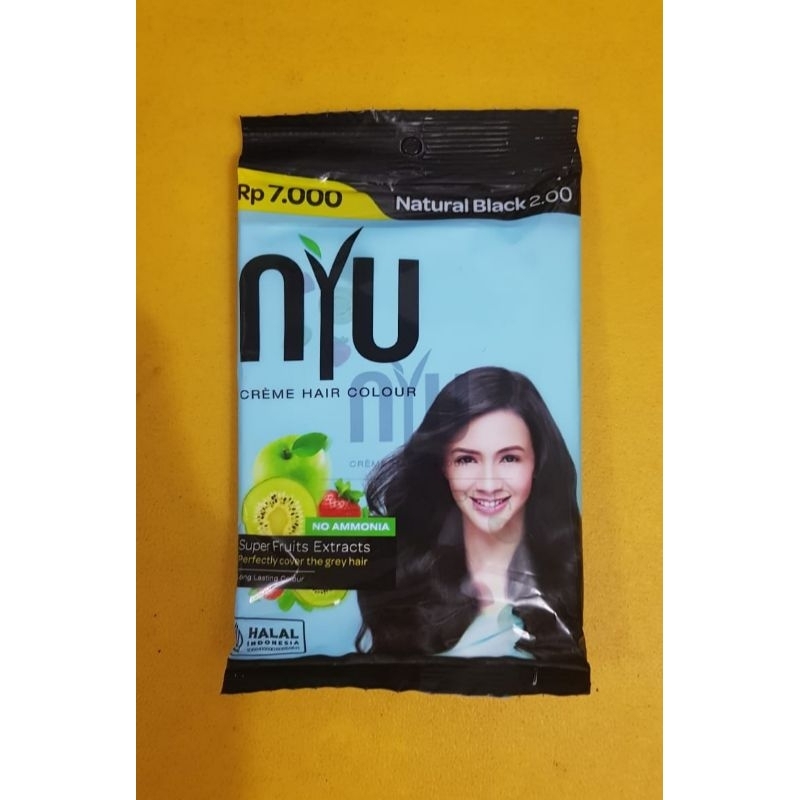 Jual NYU Creme Hair Colour Sachet 20 Gr / Pewarna Rambut Sachet Semir ...