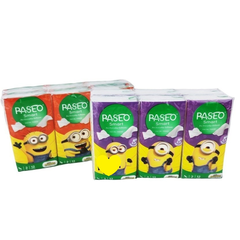 Jual PASEO TISSUE SMART FACIAL POCKET 6 PAK x 12 SHEETS 2 PLY HANKY ...