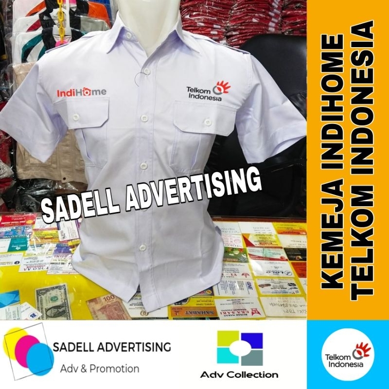 Jual Kemeja PDH Indihome Telkom Seragam PDH Indihome Telkom Putih ...