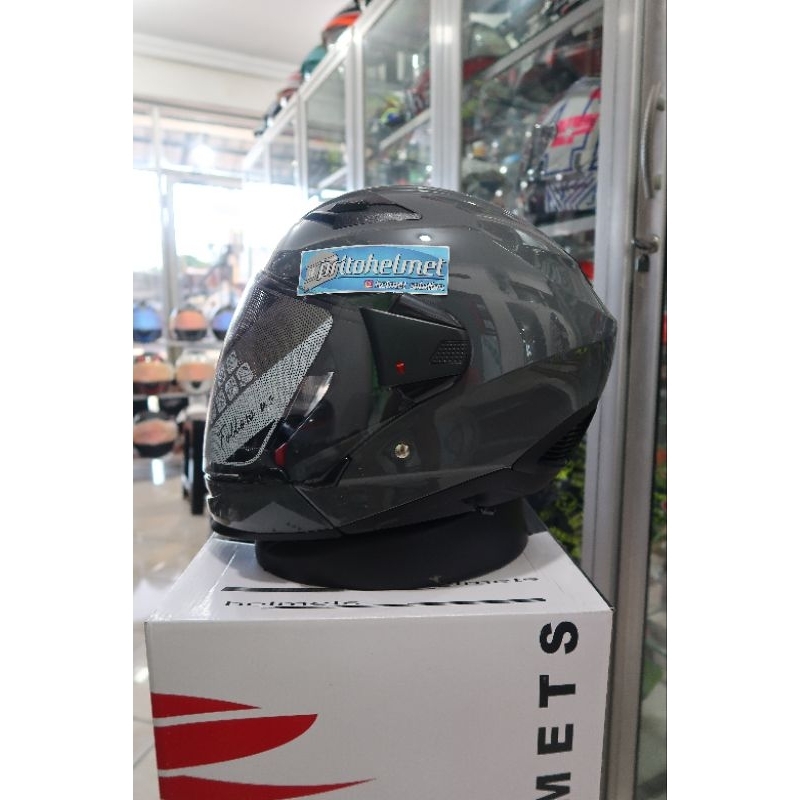 Jual Zeus 611C Grey 2Visor Modular | Shopee Indonesia